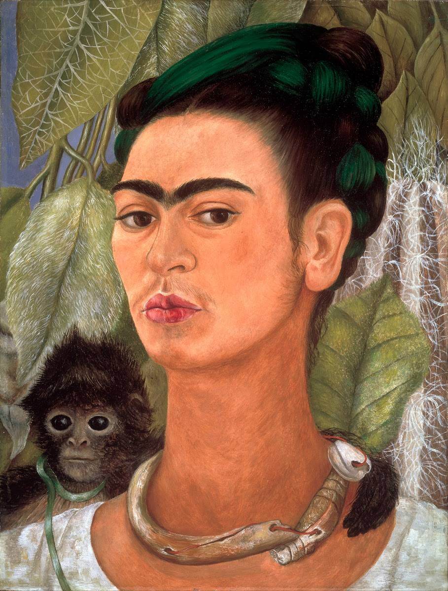 Reproduction de Autoportrait avec un singe de Frida Kahlo – Galerie ...