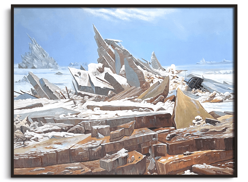 Reproduction de La Mer de glace de Caspar David Friedrich – Galerie ...