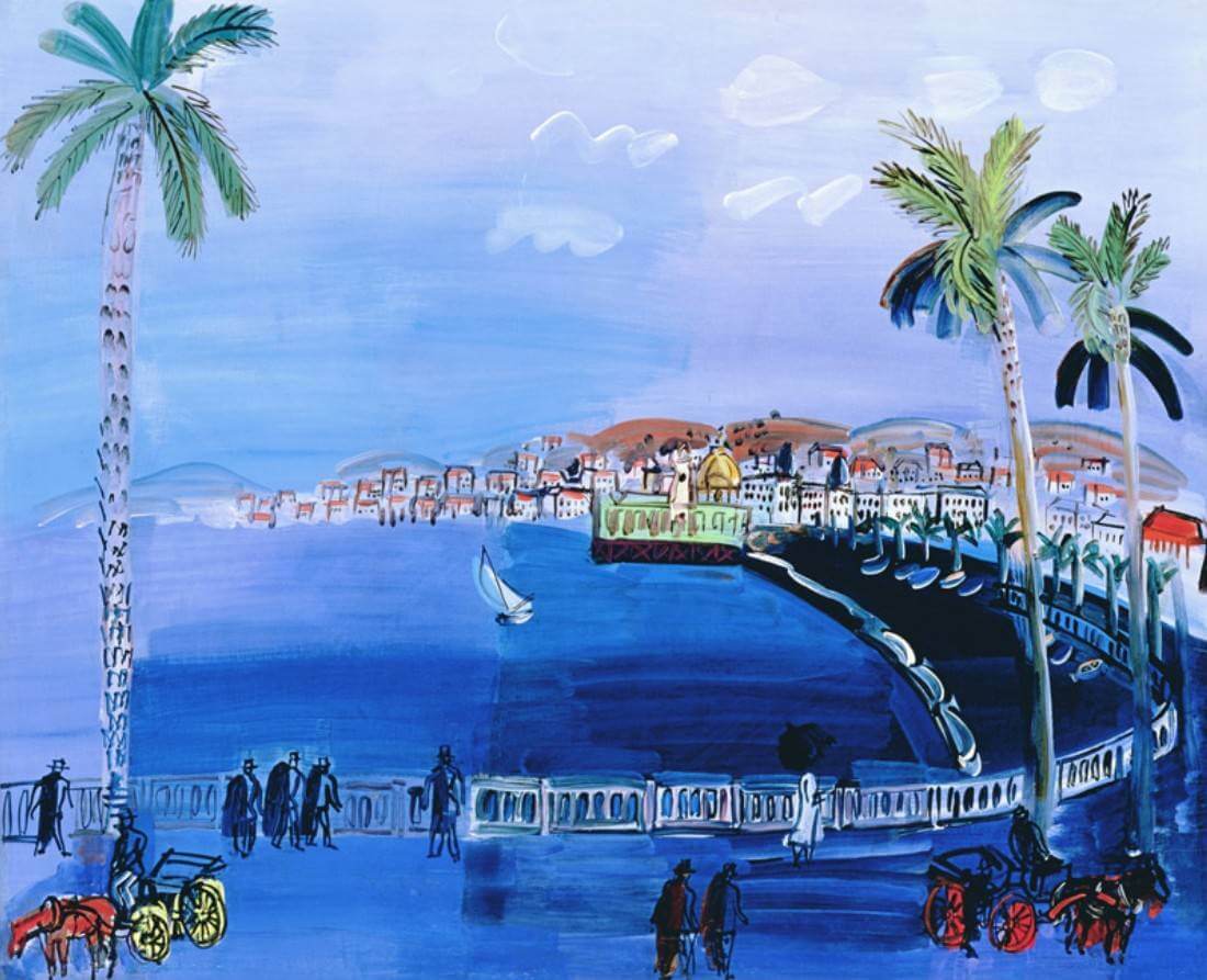 Reproduction de Baie des Anges, Nice de Raoul Dufy – Galerie Mont-Blanc