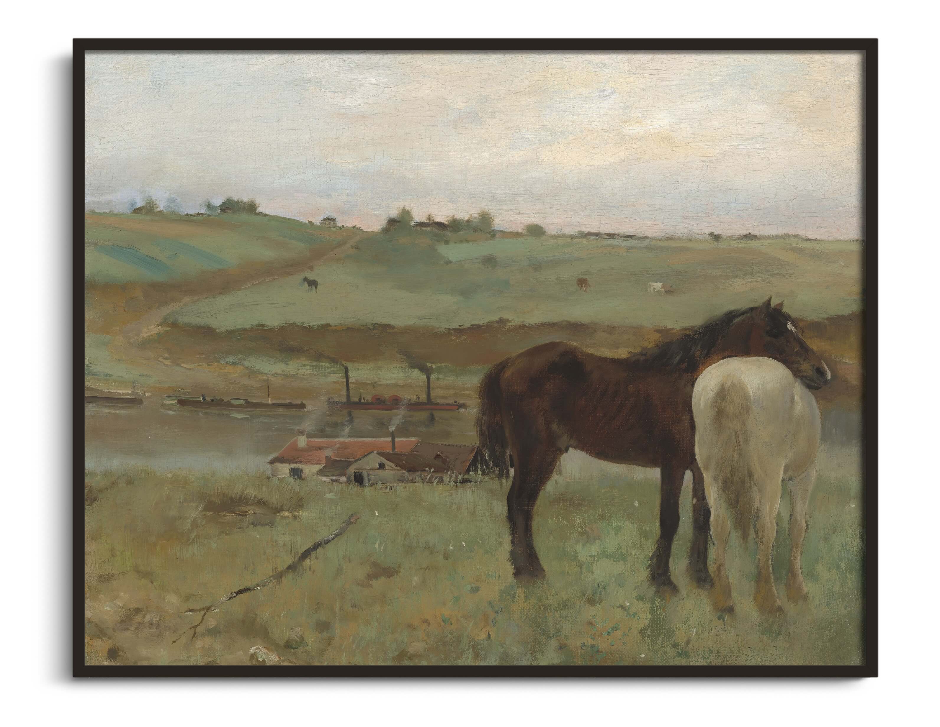 Reproduction de Chevaux dans une prairie de Edgar Degas – Galerie Mont ...