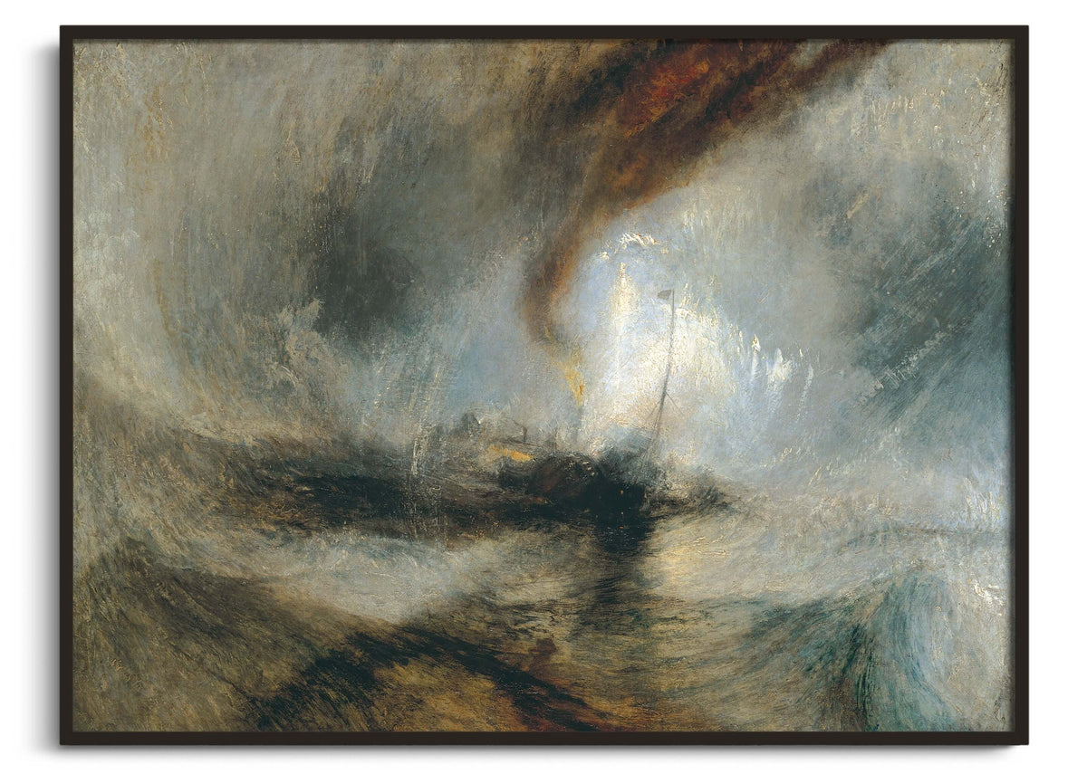 Reproduction de Tempête de neige - Bateau à vapeur de William Turner ...