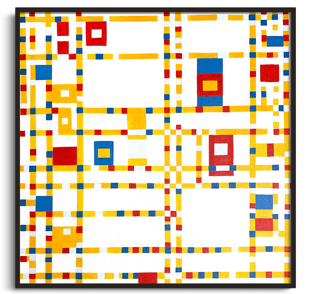 Reproduction de Broadway Boogie Woogie de Piet Mondrian – Galerie Mont ...
