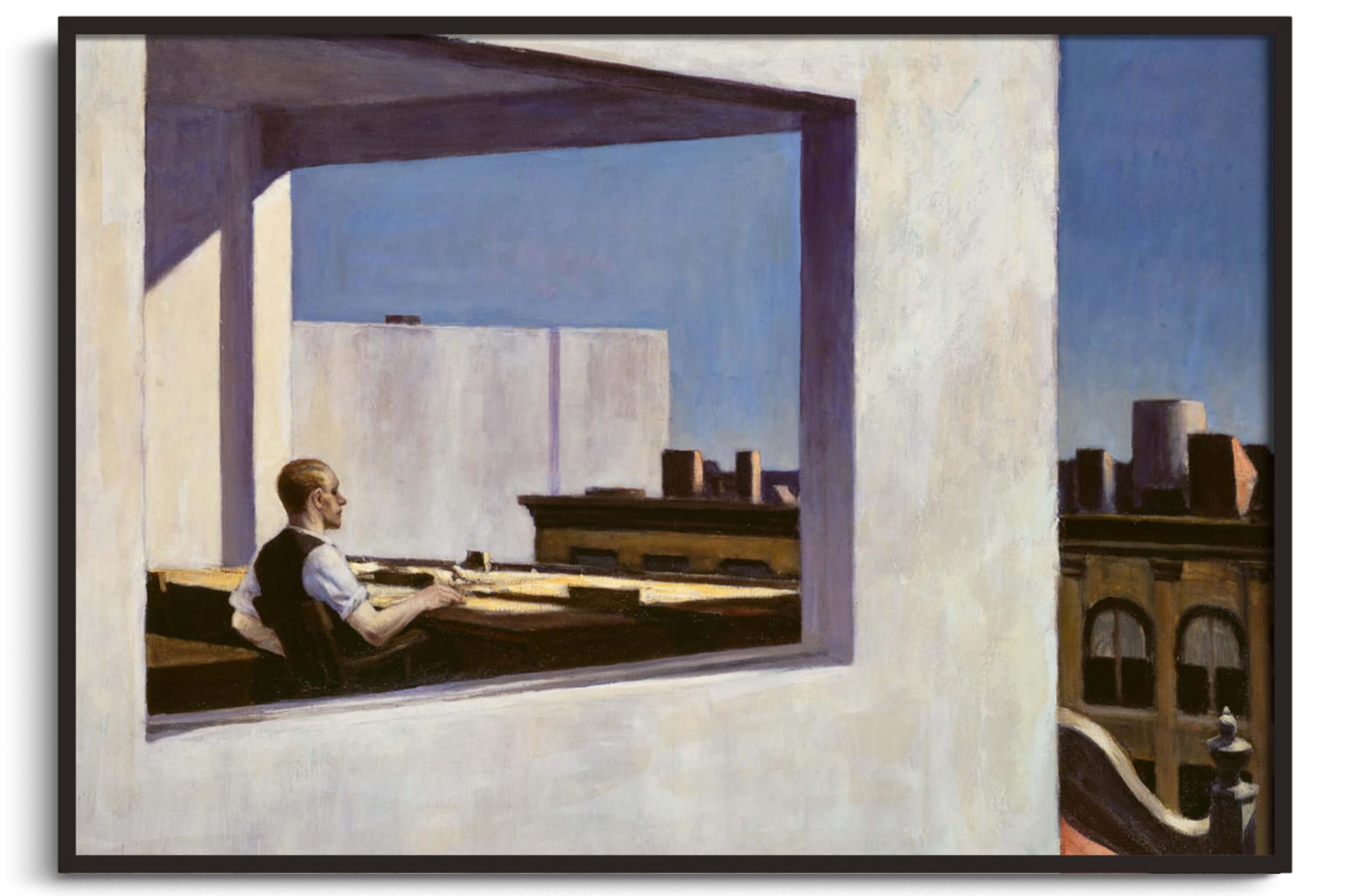 Reproduction de Office in a Small City de Edward Hopper – Galerie Mont ...