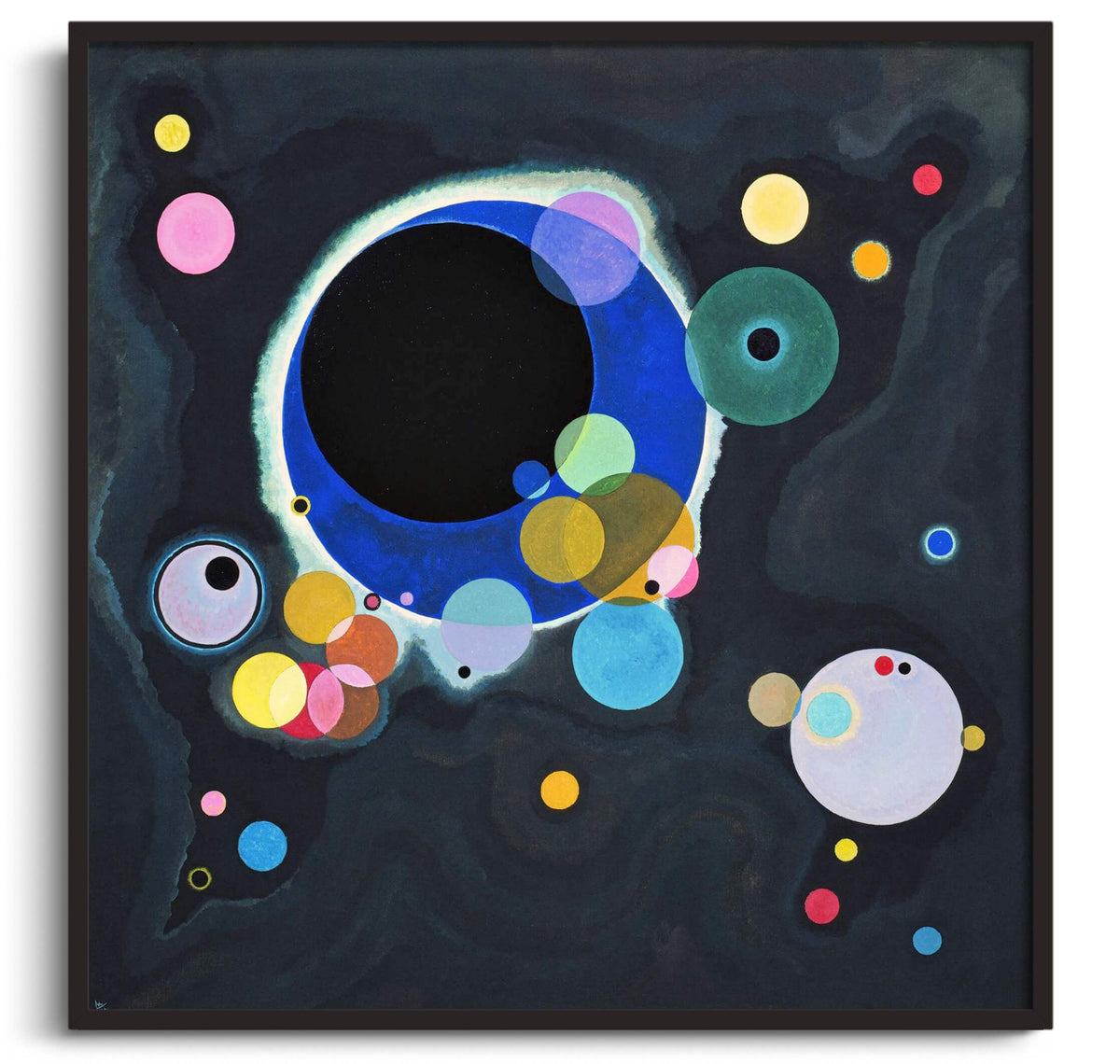 Reproduction de Plusieurs cercles de Vassily Kandinsky – Galerie Mont-Blanc