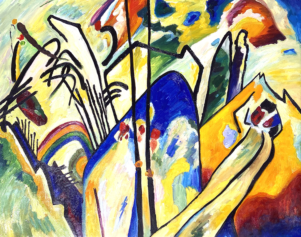 Reproduction de Composition IV de Vassily Kandinsky – Galerie Mont-Blanc