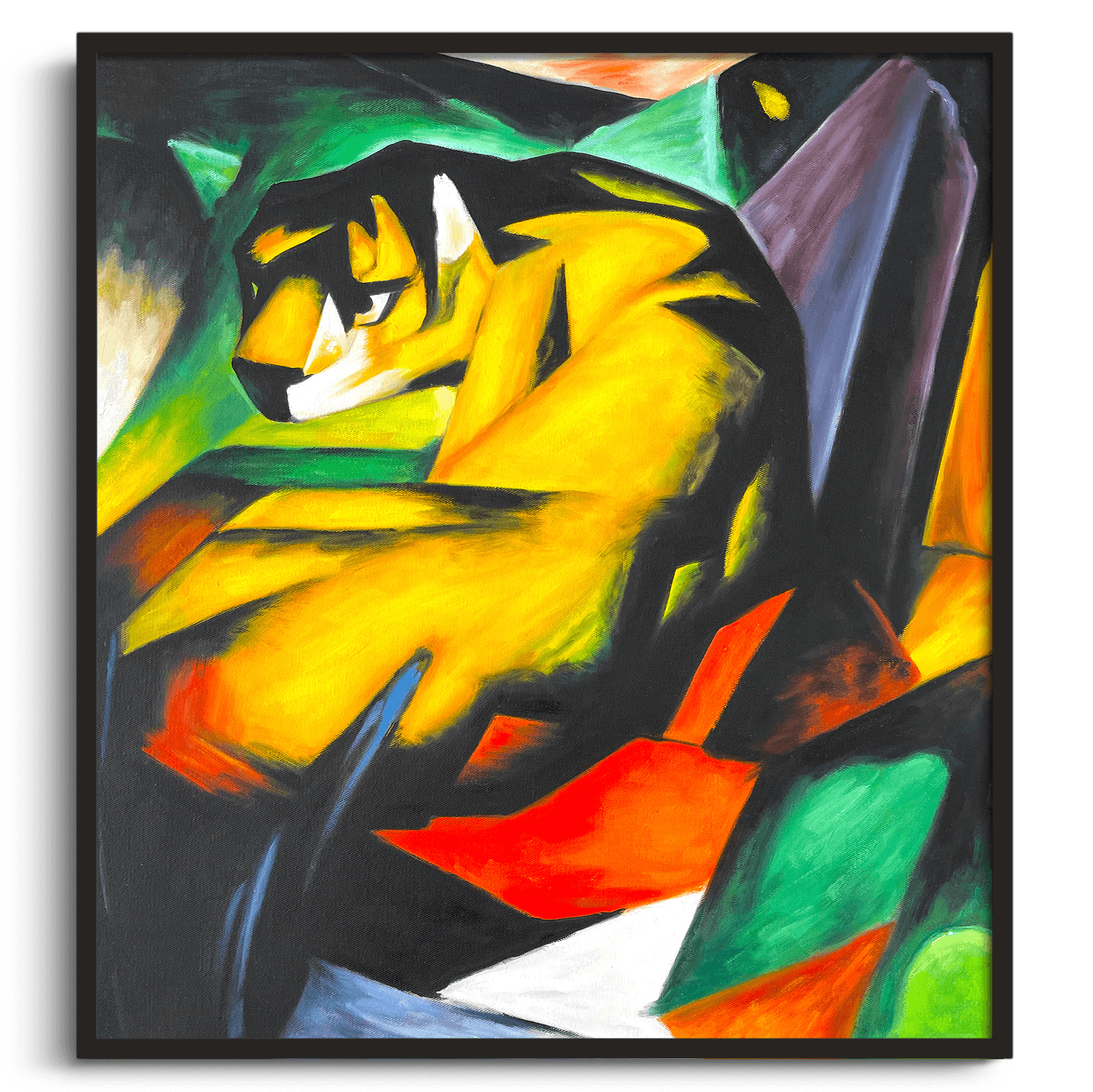 Reproduction de Le Tigre de Franz Marc – Galerie Mont-Blanc